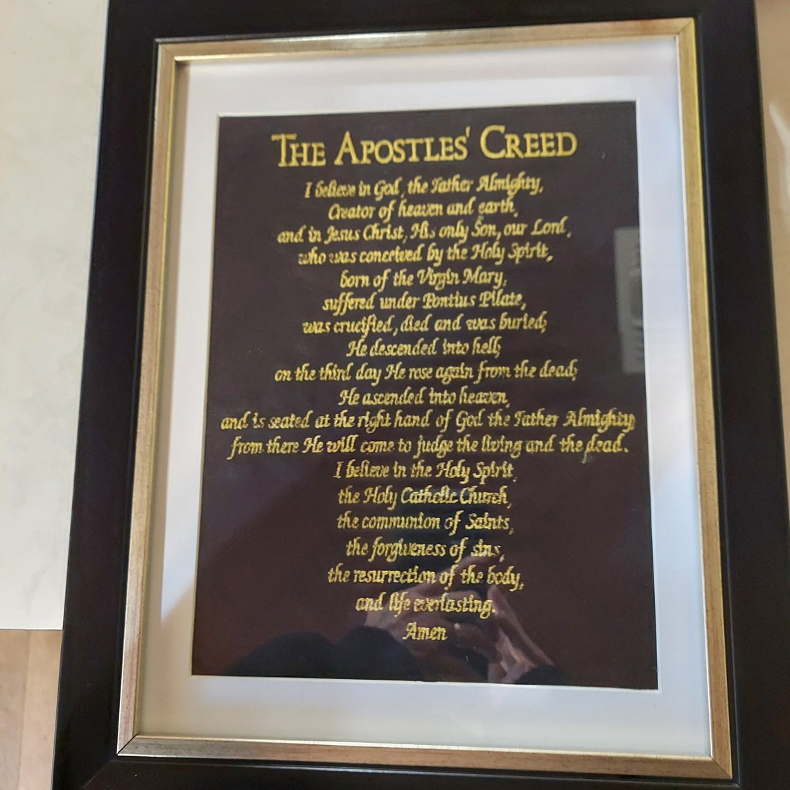 Apostles Creed Embroidery Machine Design - Etsy