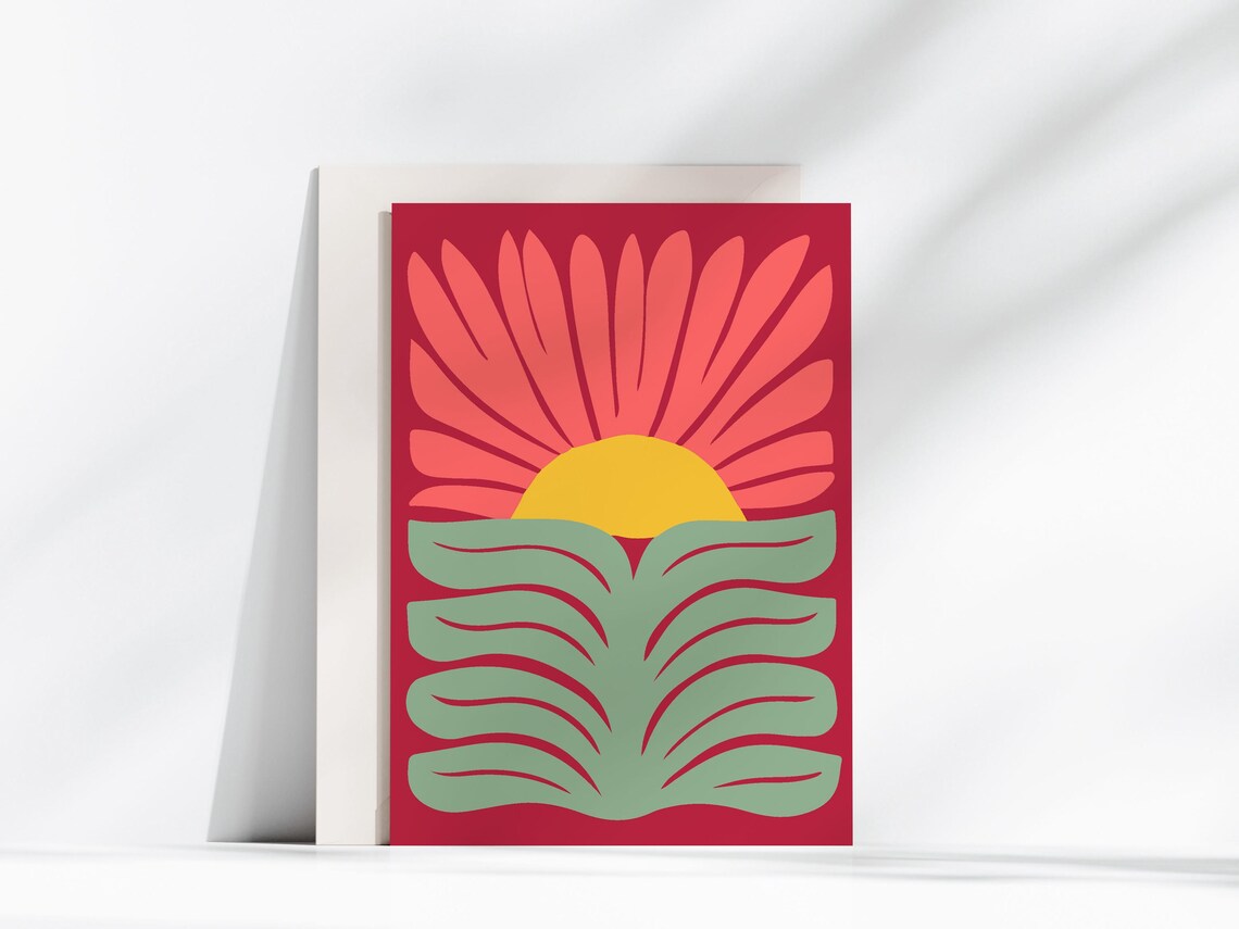 Boho Floral Birthday Card Set: Printable Greeting Card Bundle (digital ...
