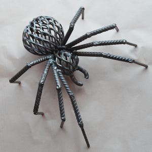Handmade Scrap Metal Spider Sculpture: Upcycled Industrial Art - Etsy