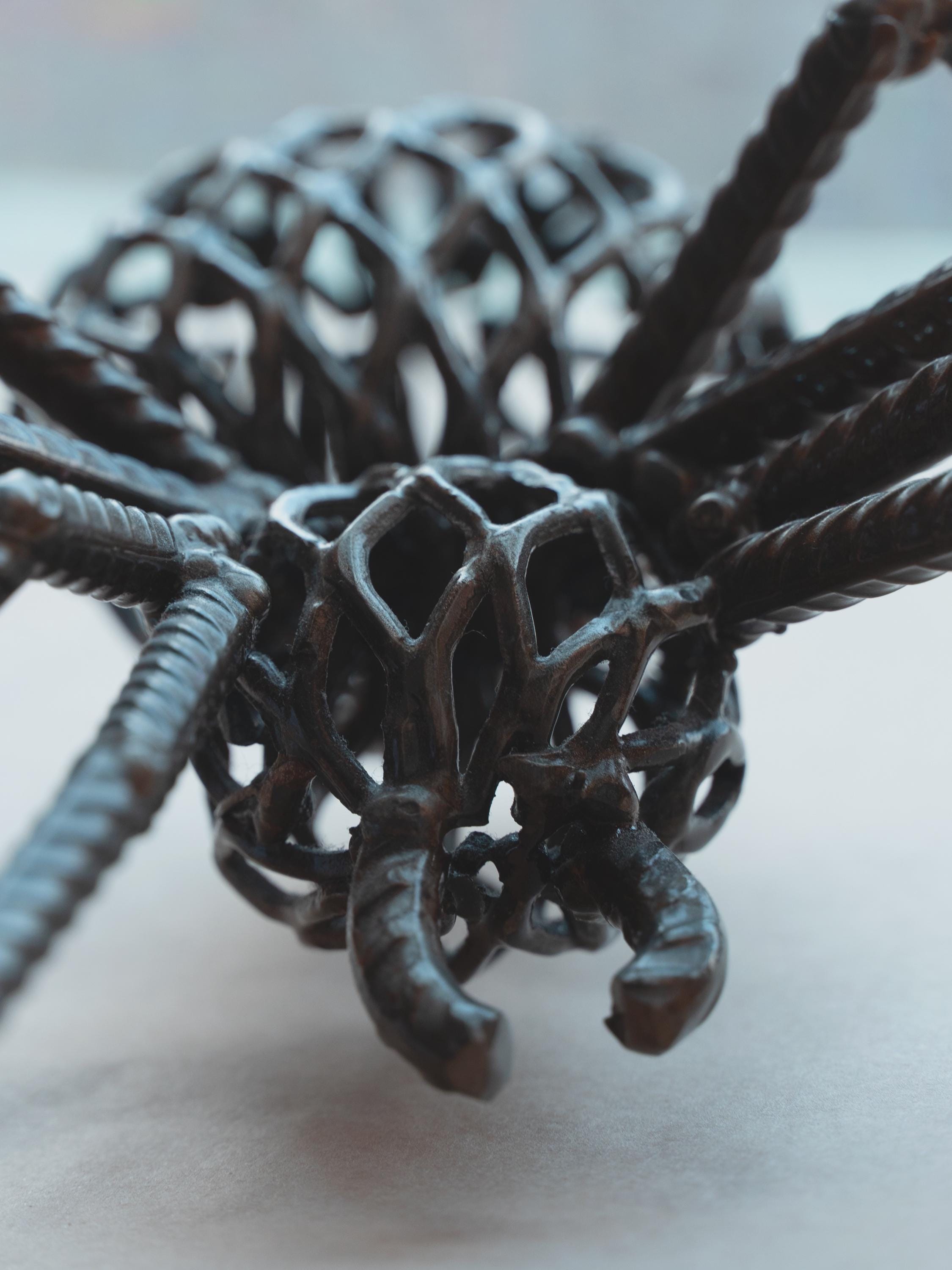 Handmade Scrap Metal Spider Sculpture: Upcycled Industrial Art - Etsy