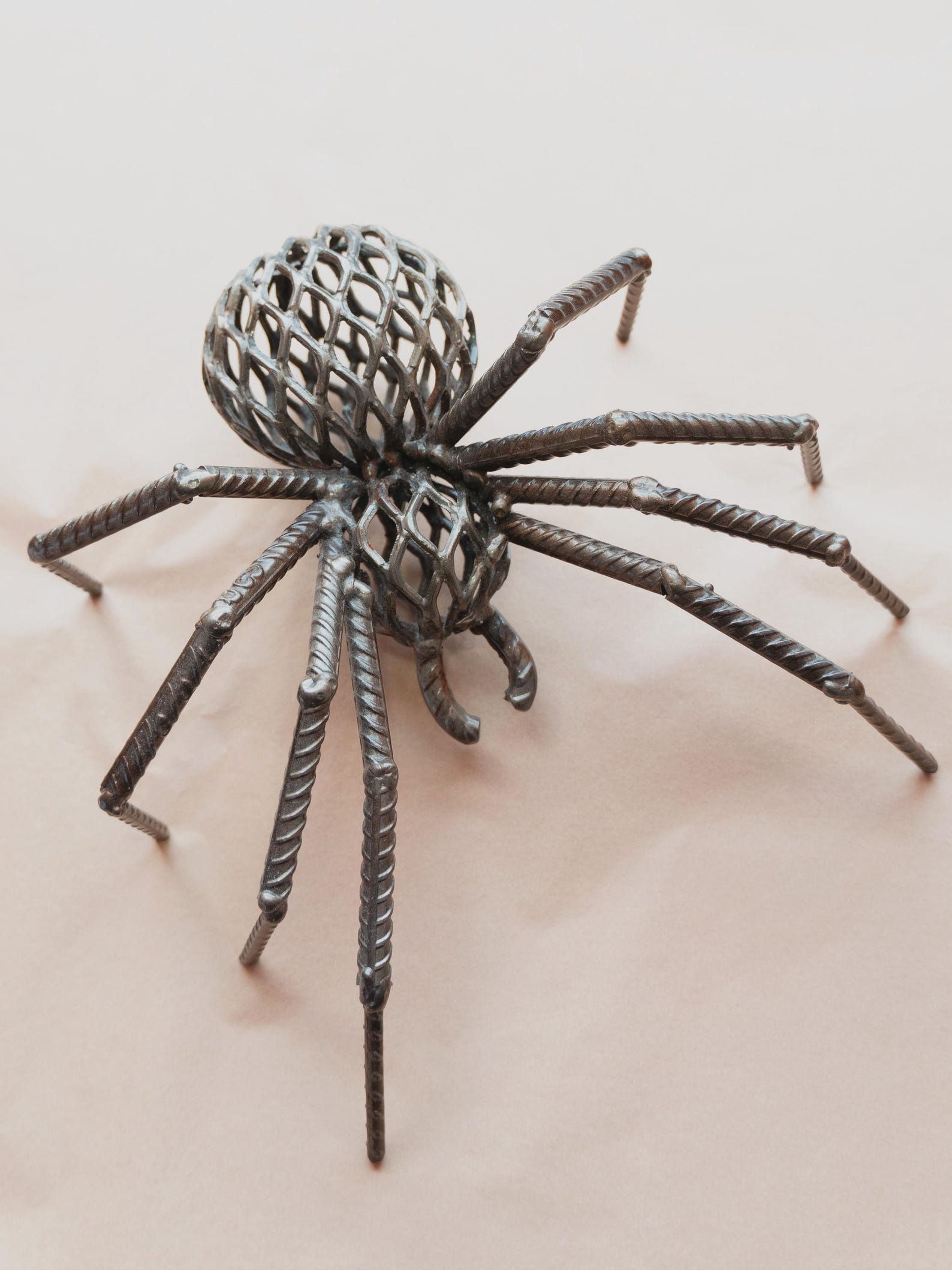 Handmade Scrap Metal Spider Sculpture: Upcycled Industrial Art - Etsy