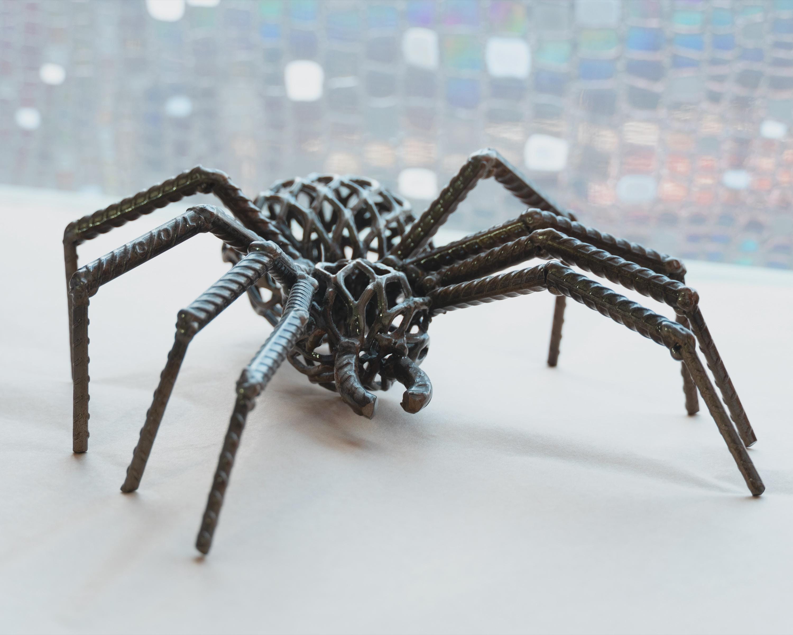 Handmade Scrap Metal Spider Sculpture: Upcycled Industrial Art - Etsy