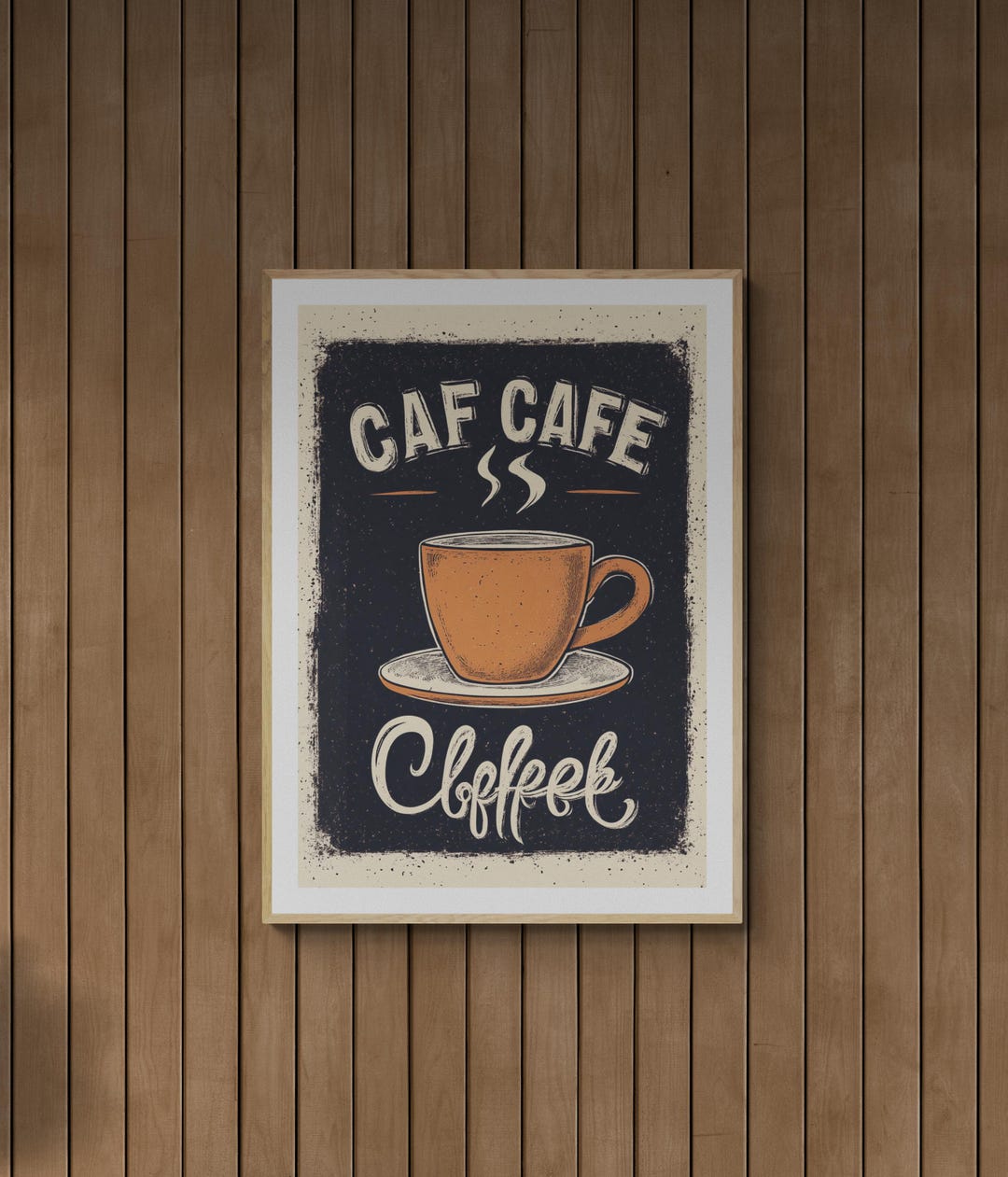 Vintage Coffee Advertisement – Retro Café Poster, French Bistro Wall ...