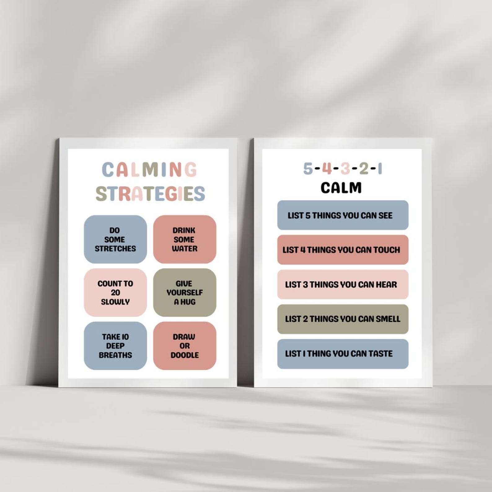 Calming Corner Wall Art – 11 Printable Posters for Mindfulness ...