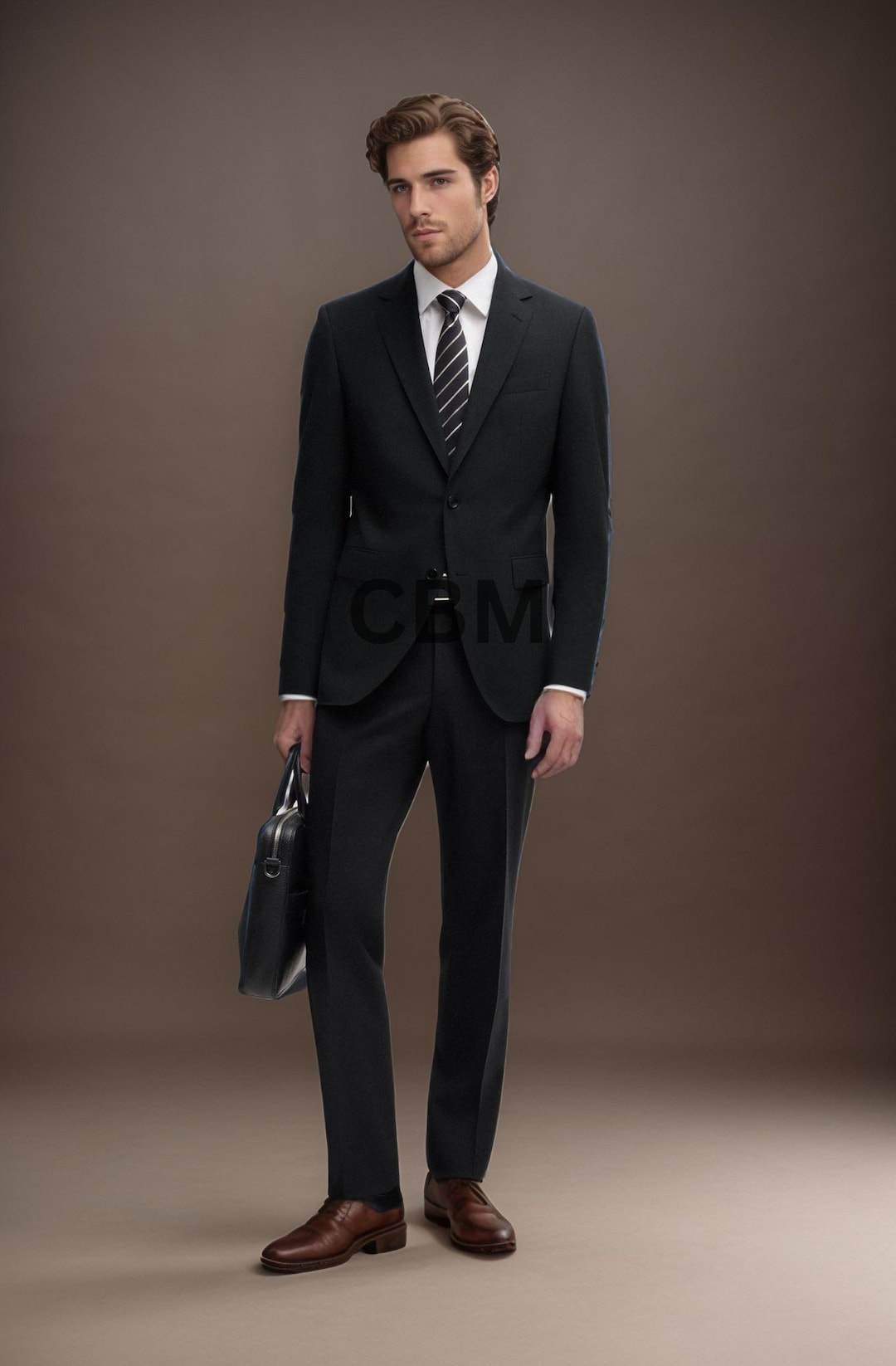 Tailor-made Men's Plain Black Suit| Fit Suit in Stretch Virgin Wool| 3 ...