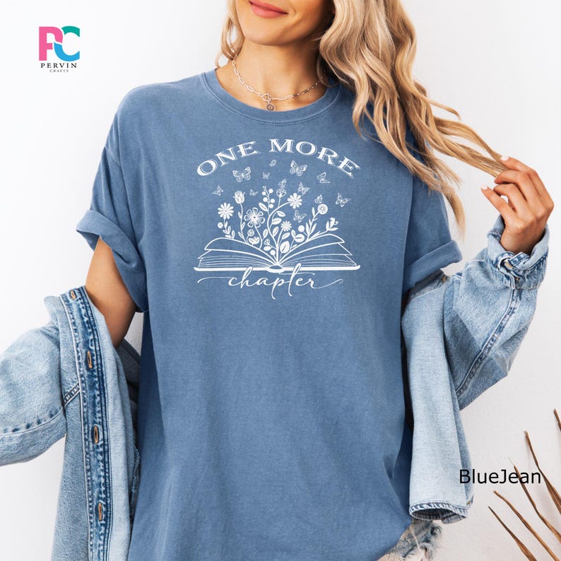 One More Chapter Shirt, Bookish Tshirt, Funny Reading Sweatshirt, Book ...