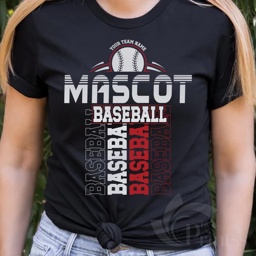 Custom Mascot Baseball Svg Print-ready File, Baseball Team Svg ...