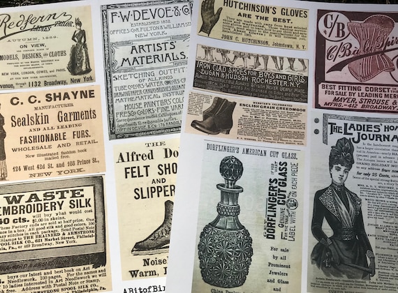 Vintage Ads. Advertisements from the late 1880s including | Etsy