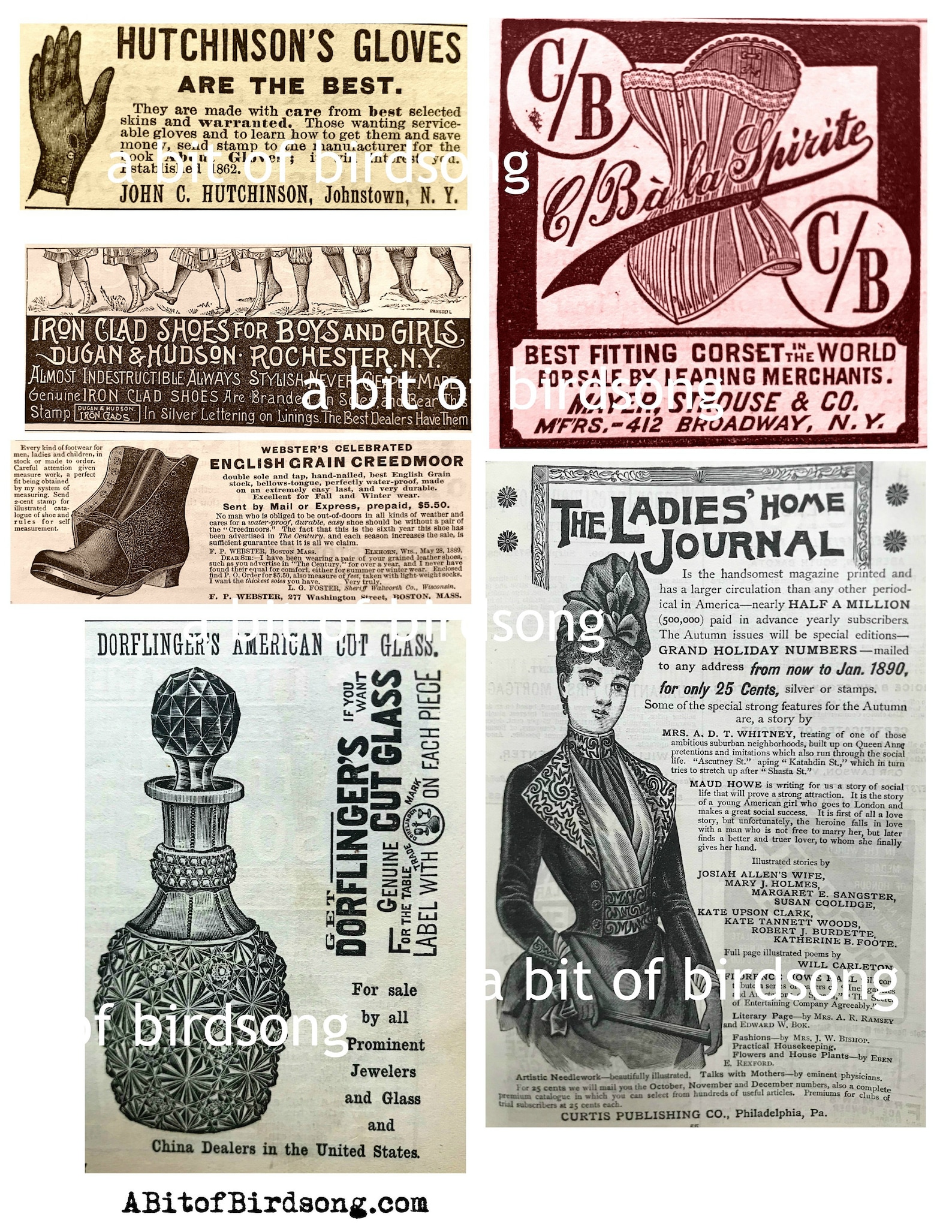 Vintage Ads. Advertisements From the Late 1880s Including Corset ...