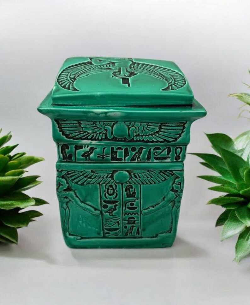 Ancient Canopies Jars Box-coffin Booths and Canopic Vessels of King ...