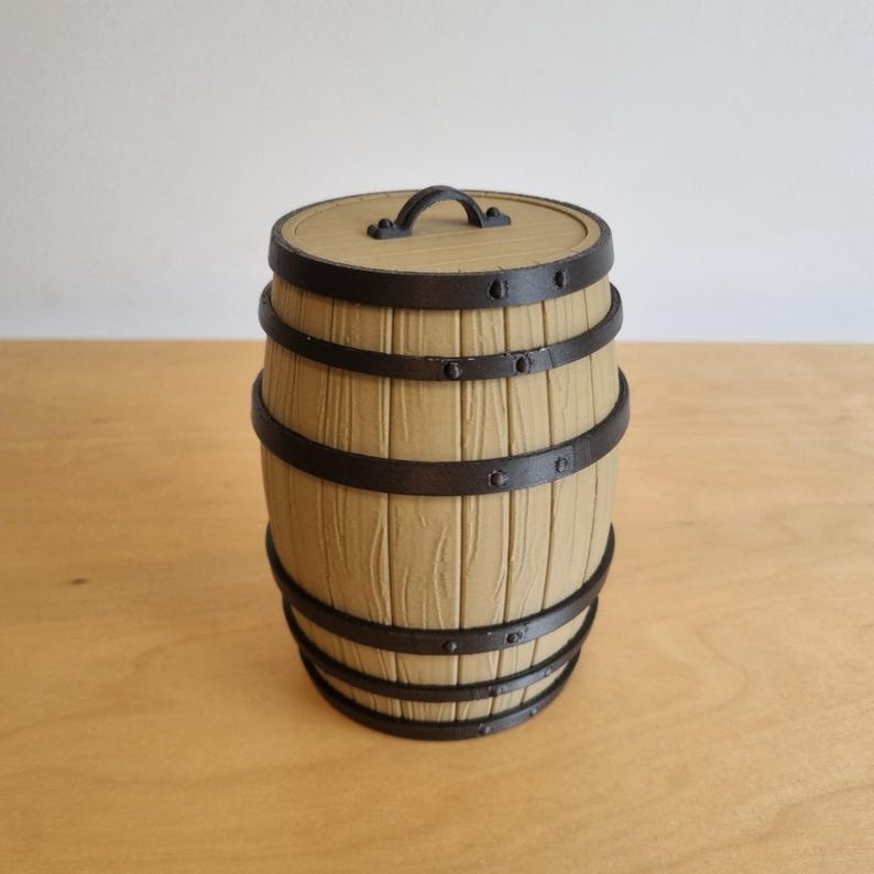 Barrel Lockable Container | Storage Box | Home & Bar Decor | Whiskey ...