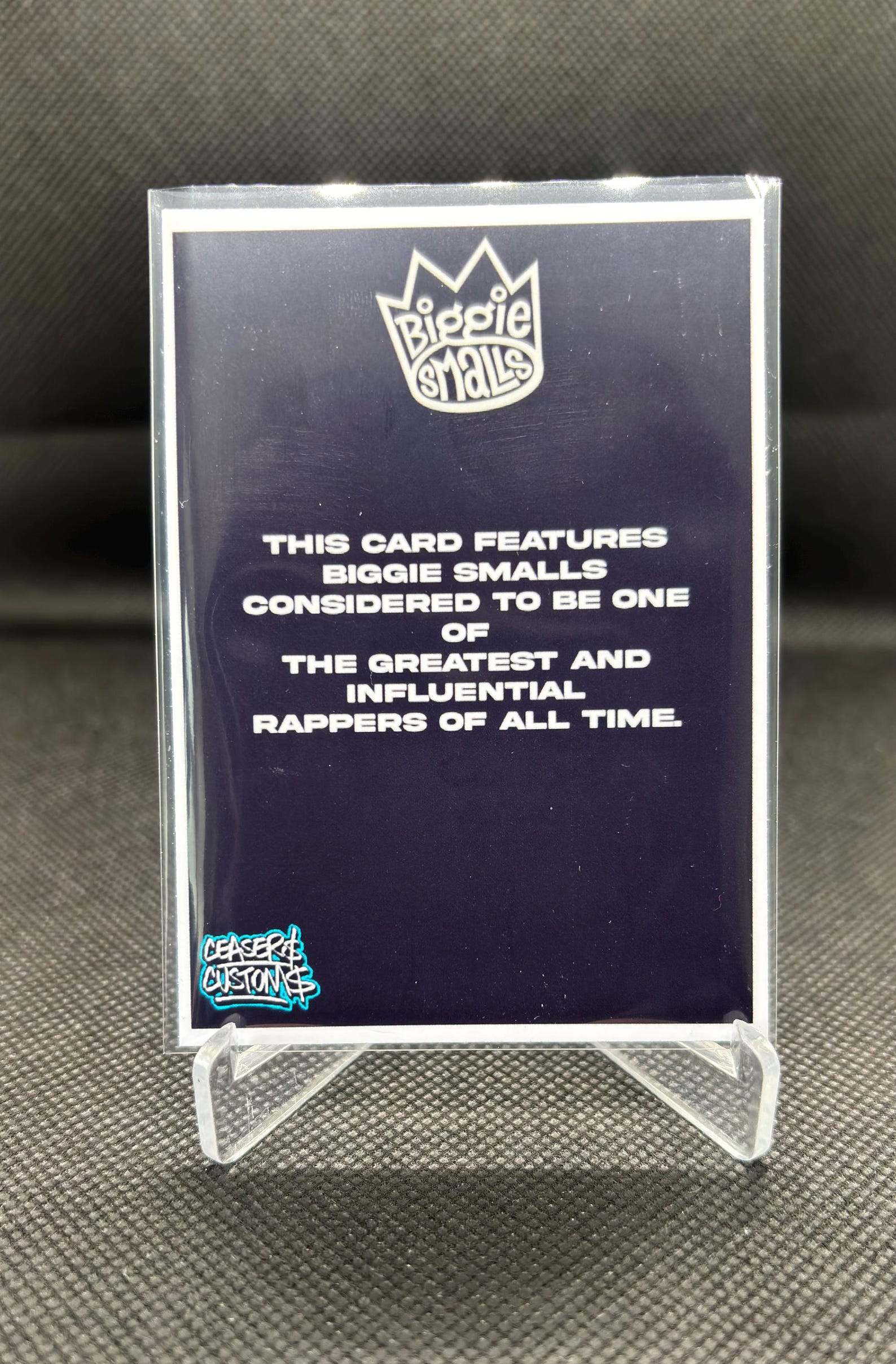 Notorious Big Biggie Smalls Custom Art Fan Trading Card - Etsy