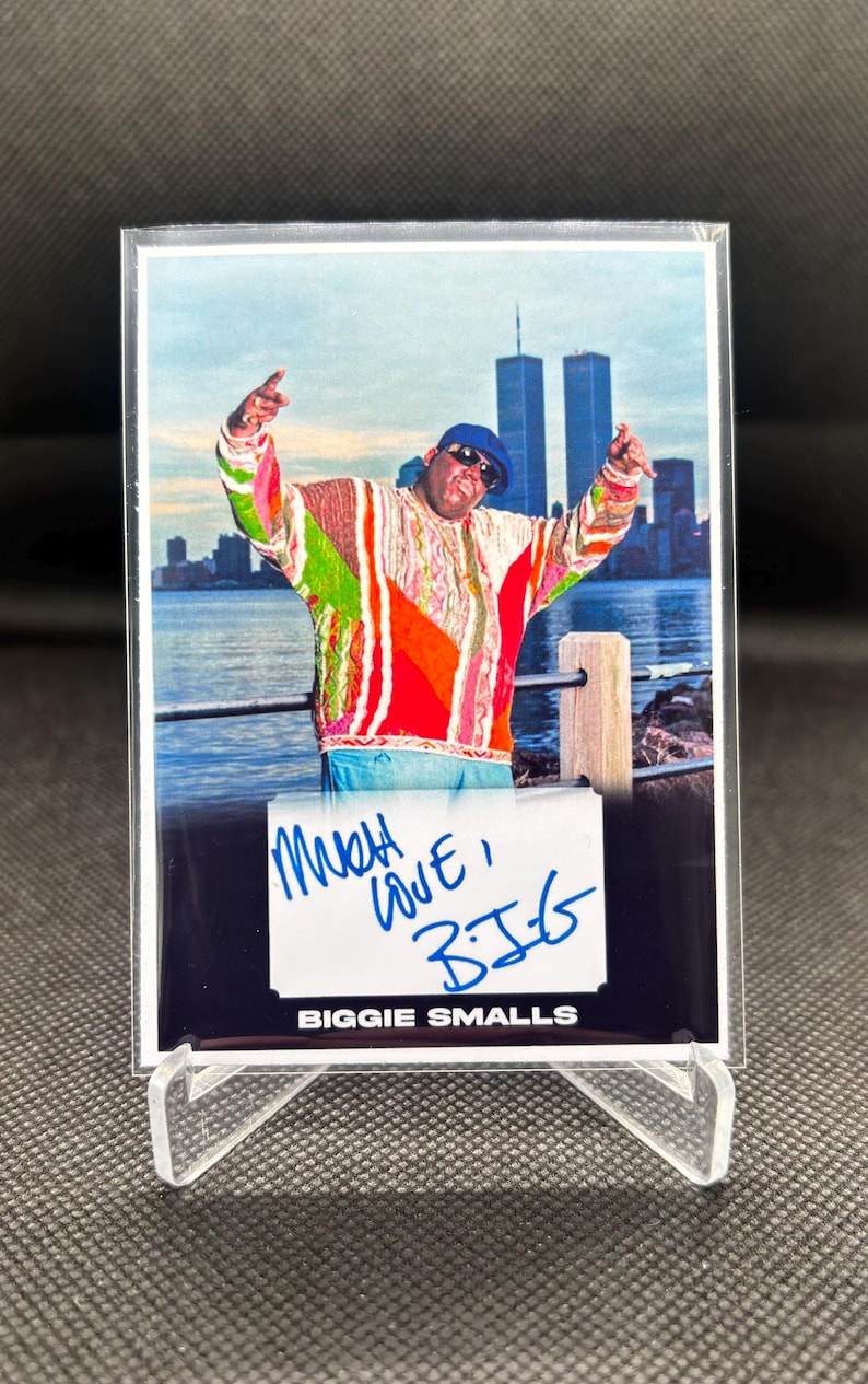 Notorious Big Biggie Smalls Custom Art Fan Trading Card - Etsy