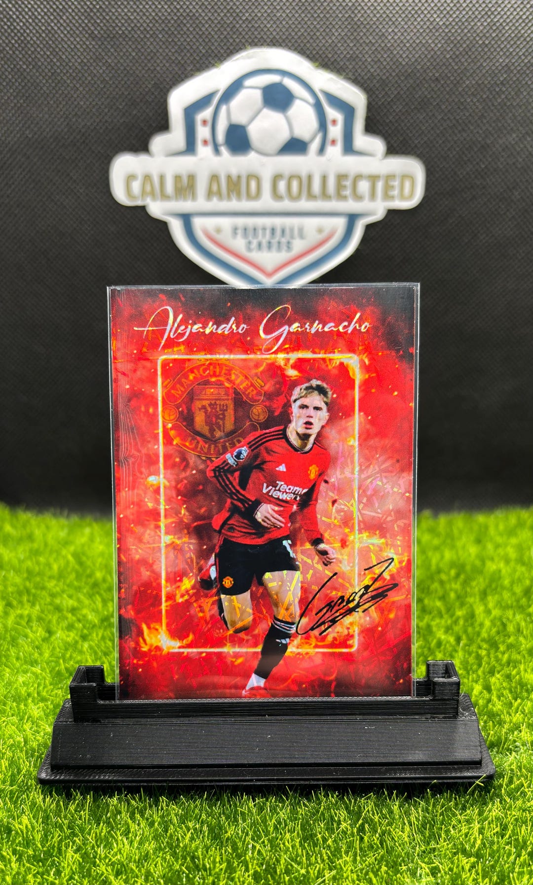 Alejandro Garnacho Manchester United Custom Art Football Fan Trading ...