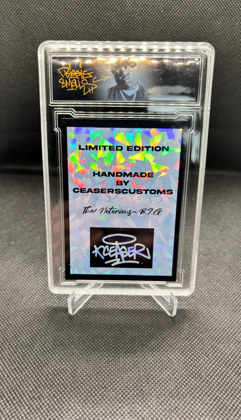 Notorious Big Biggie Smalls Custom Art Fan Music Rap Trading Card - Etsy