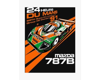 Mazda 787b Poster - Etsy