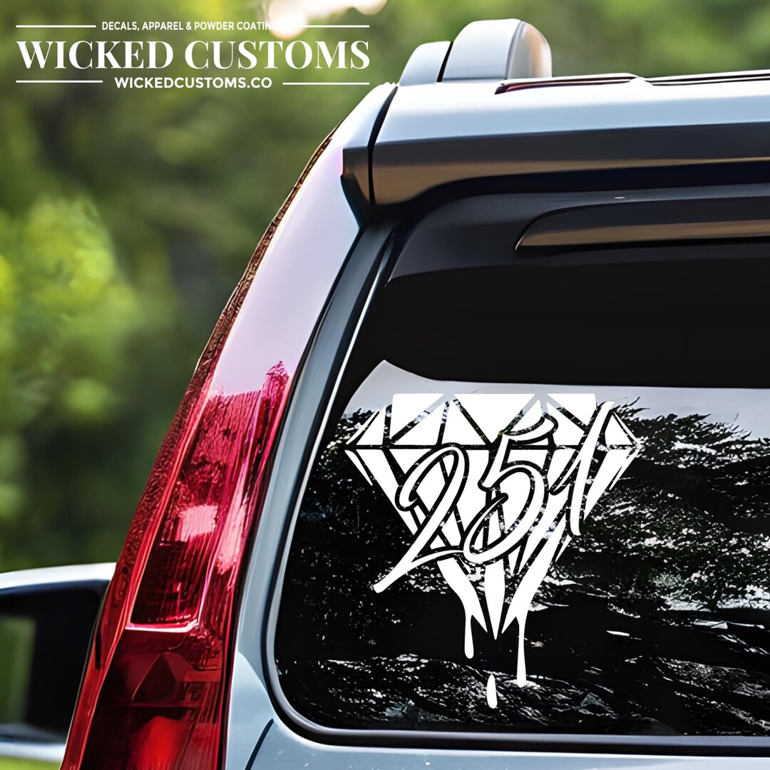 Custom Diamond Area Code Vinyl Decal for Cars & Trucks - Etsy