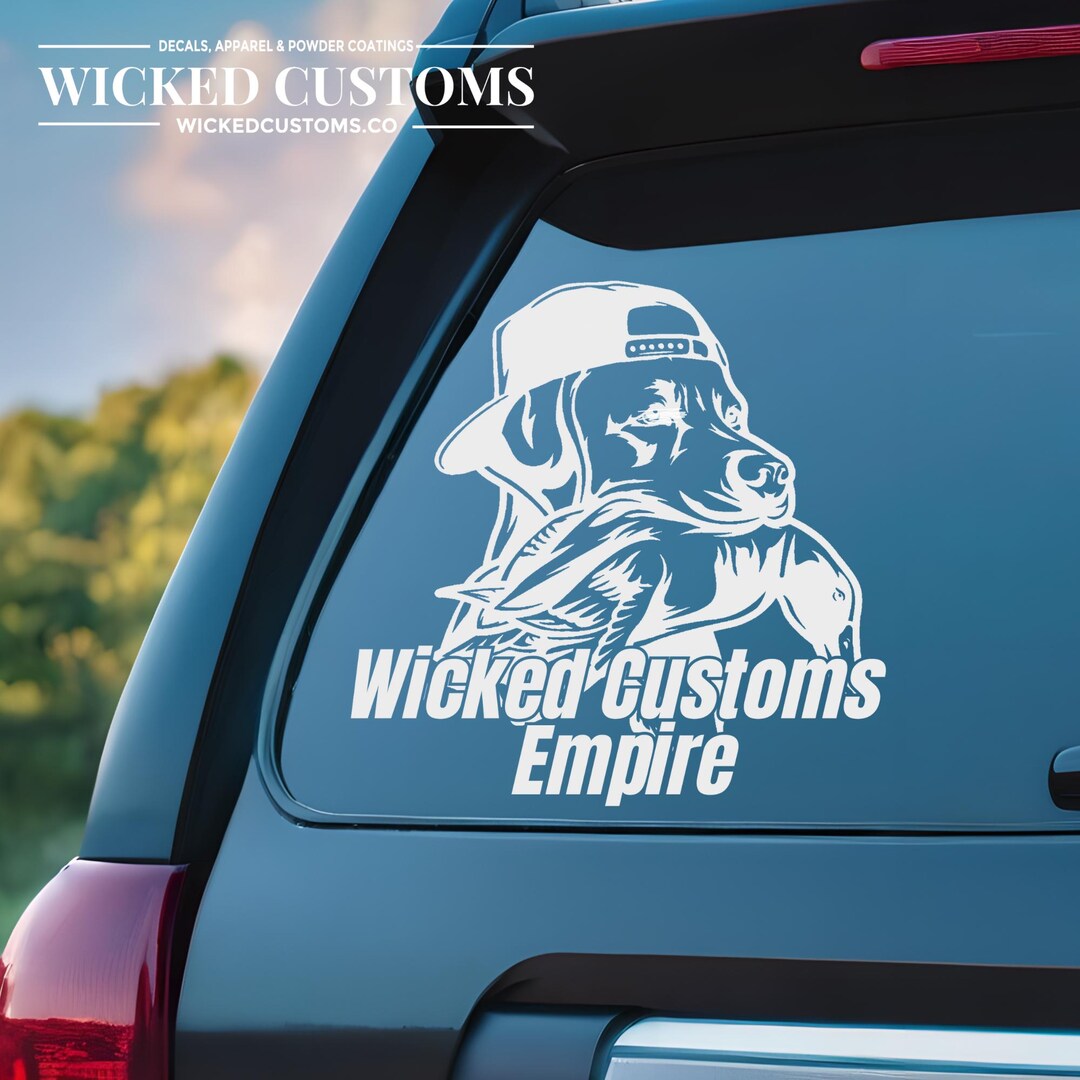 Hunting Dog Wicked Customs Vinyl Decal for Cars & Trucks - Etsy