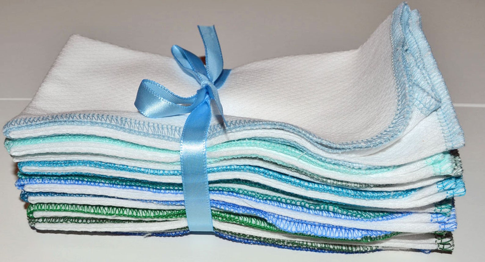 Try-it Size, Pack of 5 Paperless Towels in White Birdseye Cotton With ...