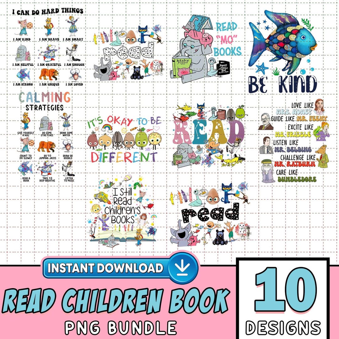 10 Read Childrens Books Bundle, Children's Character,i Still Read ...