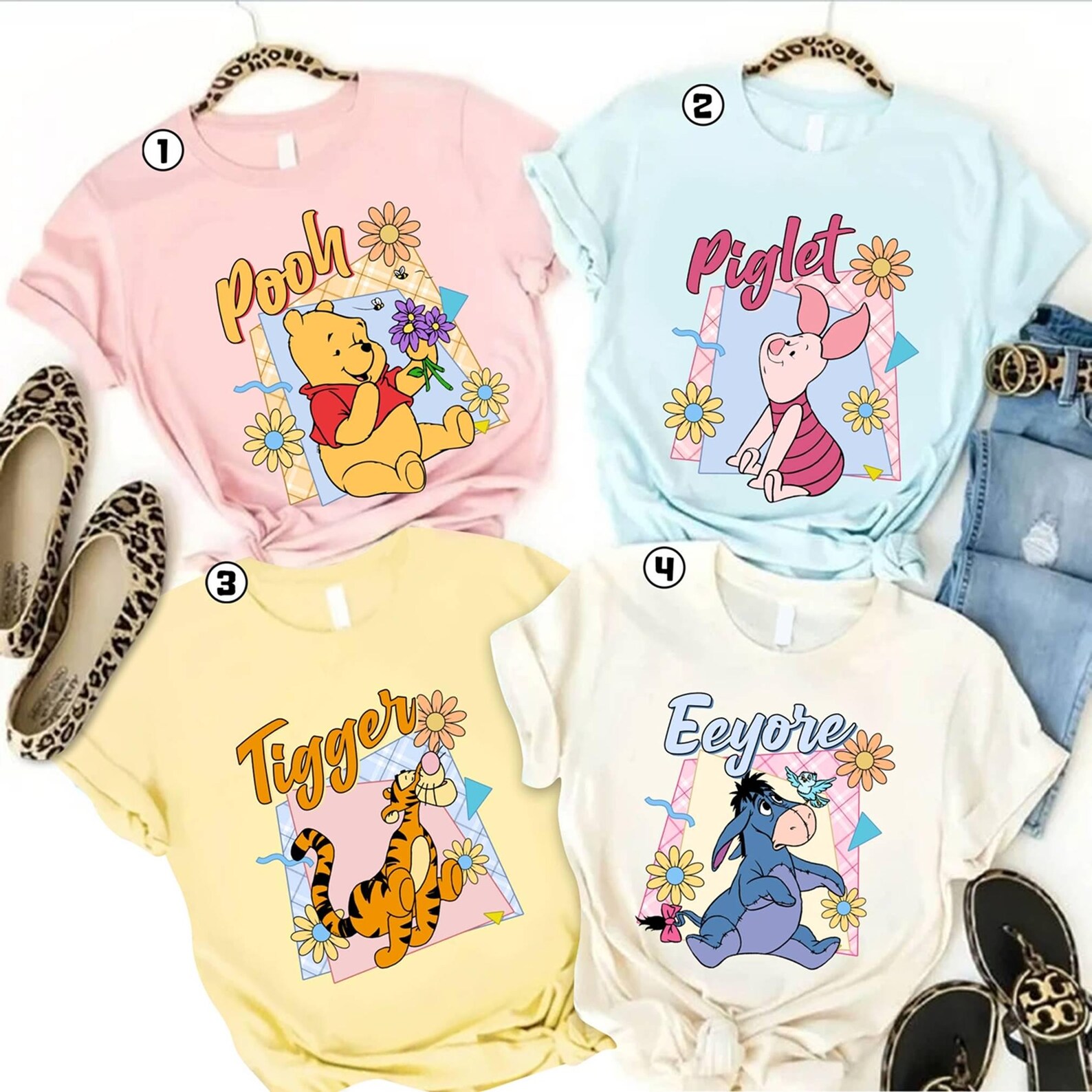 Vintage Disneyland Winnie the Pooh 90s Png Bundle, Retro Pooh Bear and ...
