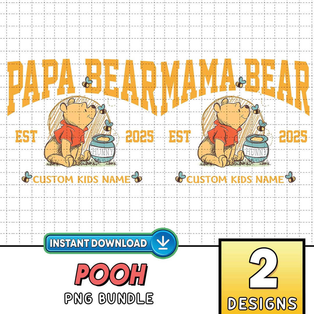 Disneyland Pooh Bear Papa Mama Png, Winnie the Pooh Sketch Disneyland ...