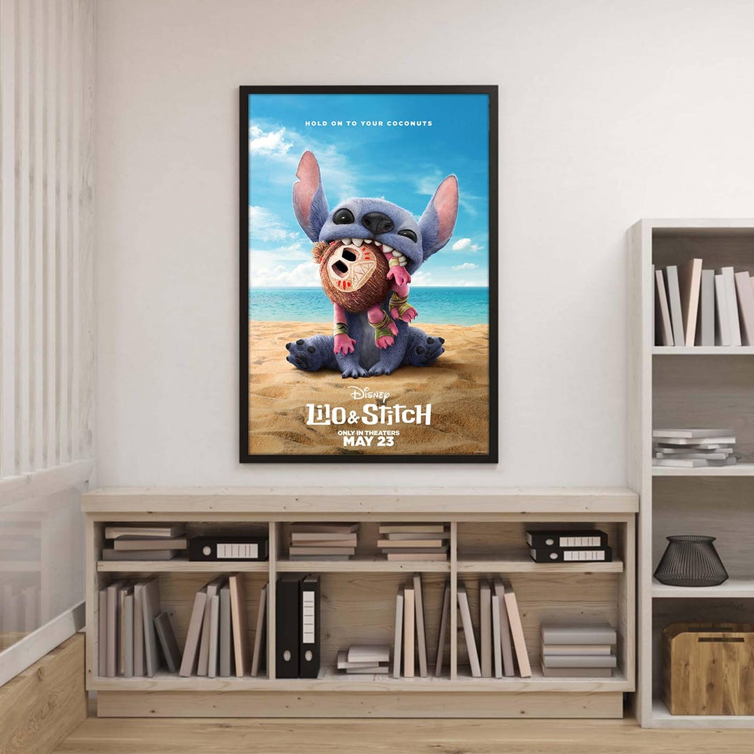 Lilo and Stitch 2025 Movie Poster Stitch Art Print, Lilo and Stitch ...