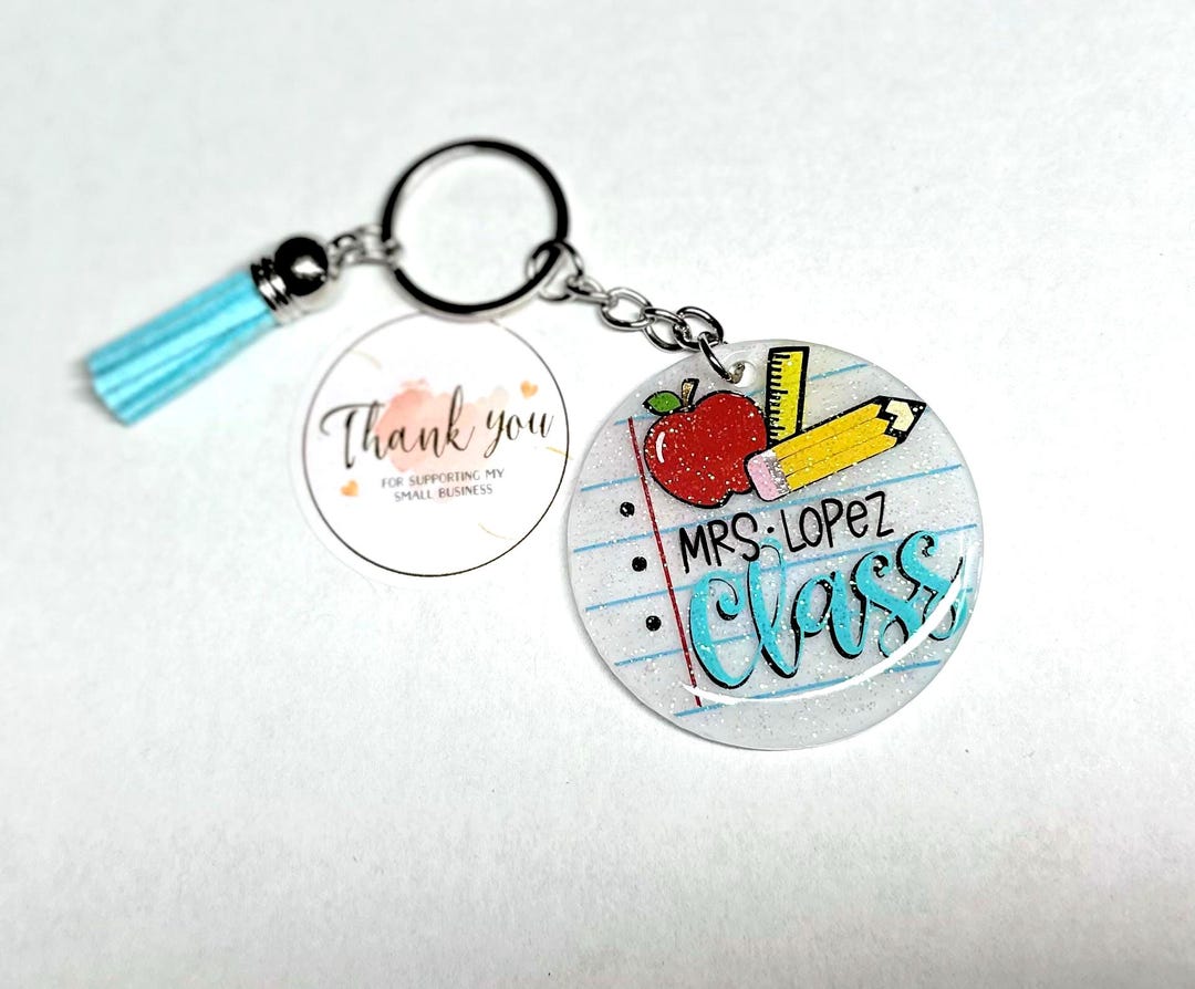 Teacher Keychain - for Teachers - Co-worker - Teacher Appreciation or ...