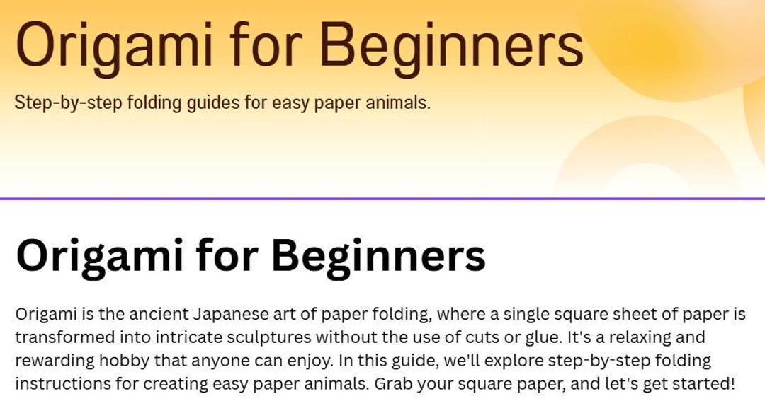 Origami for Beginners: Great Kids Activity and a Fun Relaxing Hobby - Etsy