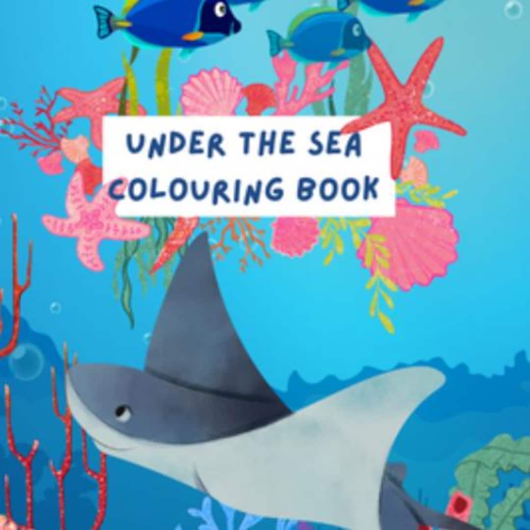 Under the Sea Colouring Book for Kids - Etsy