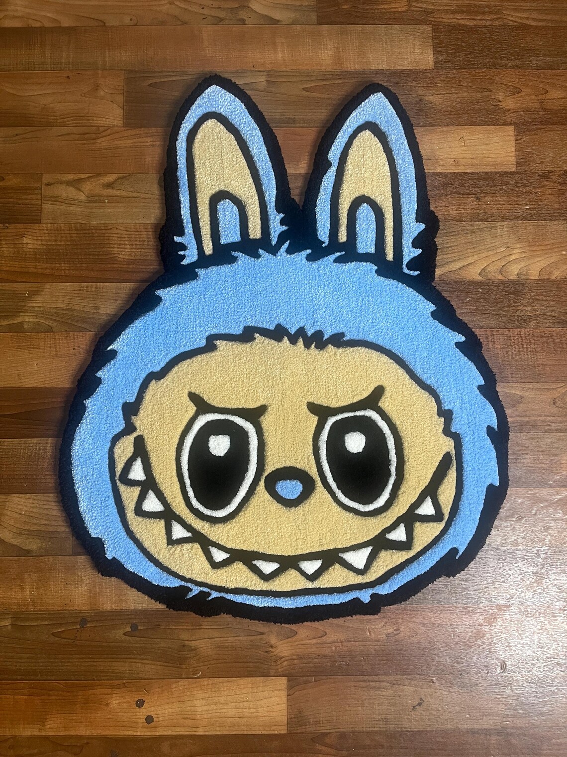 Baby Blue Labubu Custom Tufted Rug - Etsy