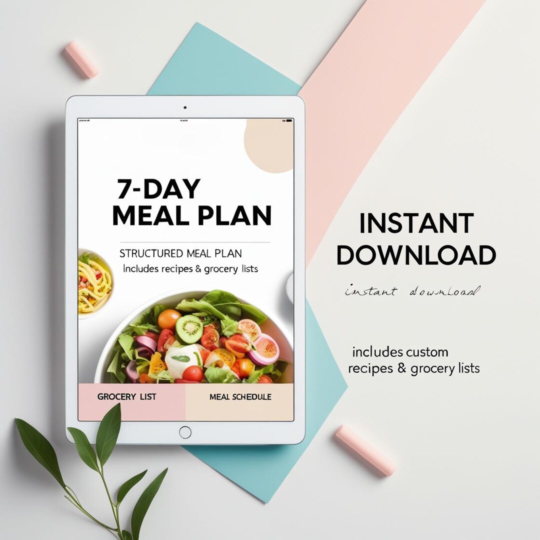 Personalized Meal Plan, 7-day Meal Plan | Custom Meal Plan, Healthy ...