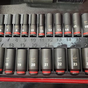 Milwaukee Shockwave 3/8" Impact Deep Well Socket Tray Organizer - Etsy