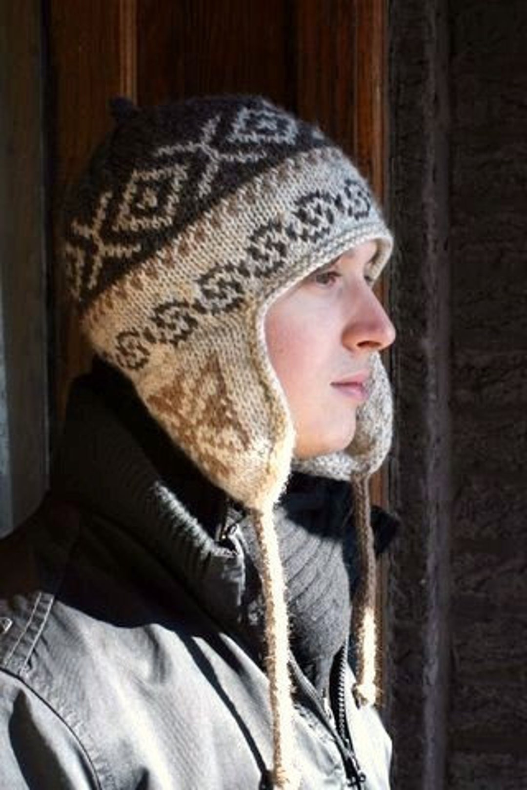 Traditional Peruvian-style Wool Blend Winter Ear Flap Hat - Etsy