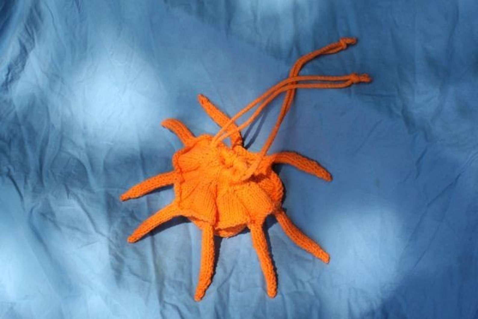 Hand Knit Neon Octopus Drawstring Purse - Etsy