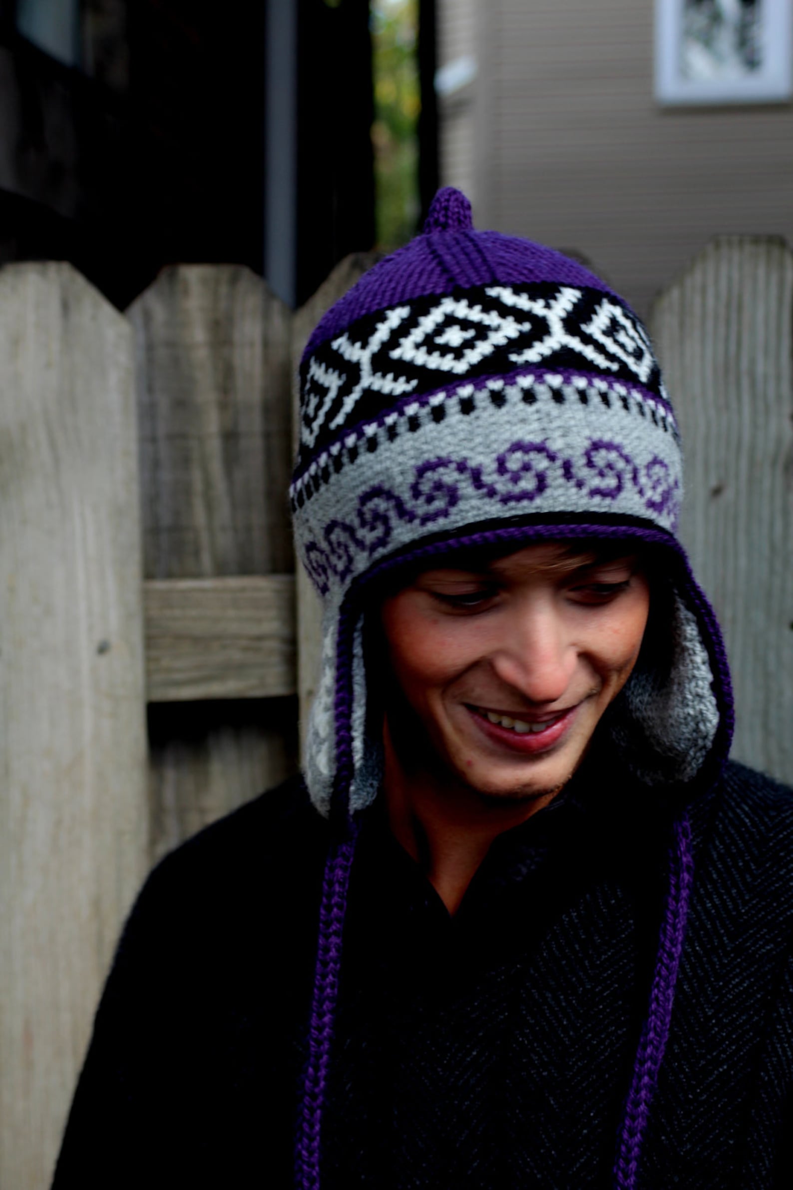 Traditional Peruvian-style Hand Knit Wool Winter Ear Flap Hat - Etsy