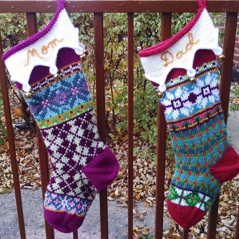 Fair Isle Stocking - Etsy