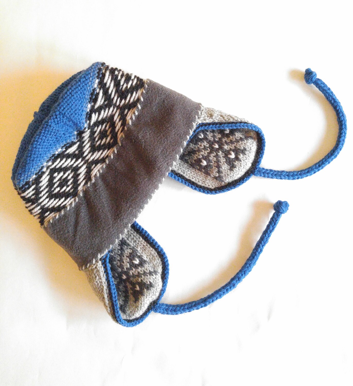 Traditional Peruvian-style Hand Knit Wool Winter Ear Flap Hat | Etsy