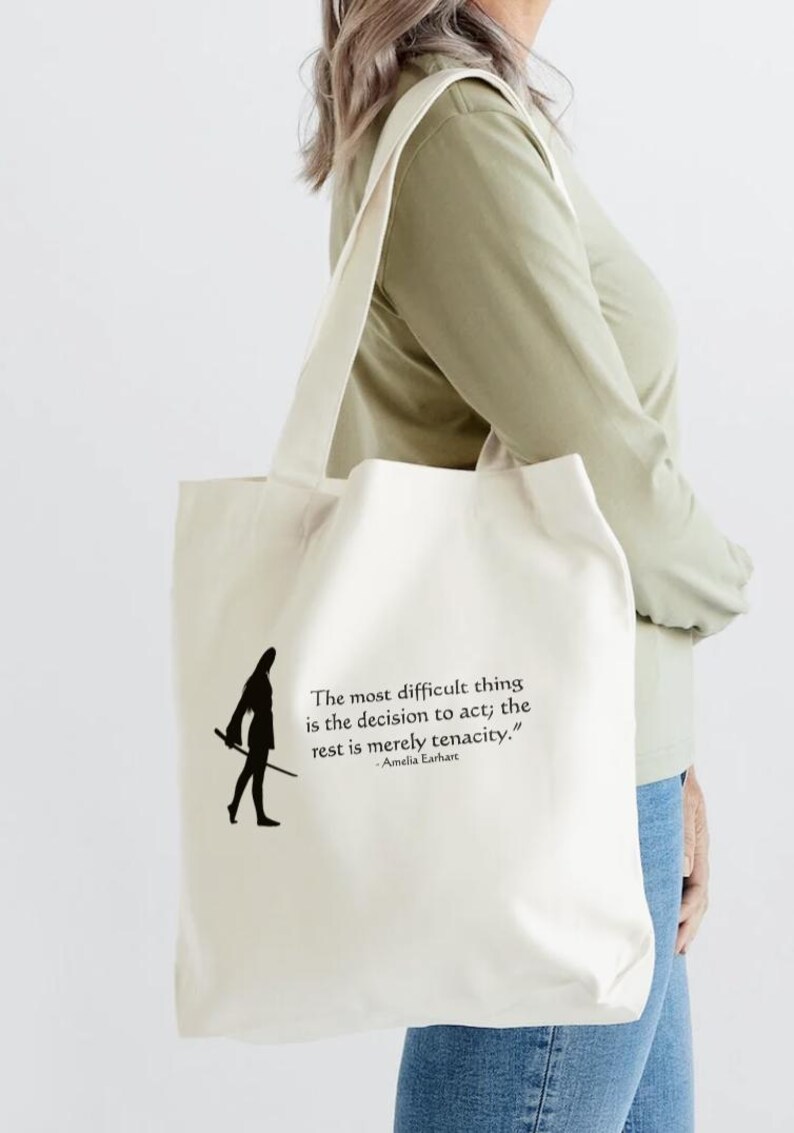 Amelia Earhart Quote Canva Template: Courage to Act, Printable PNG - Etsy