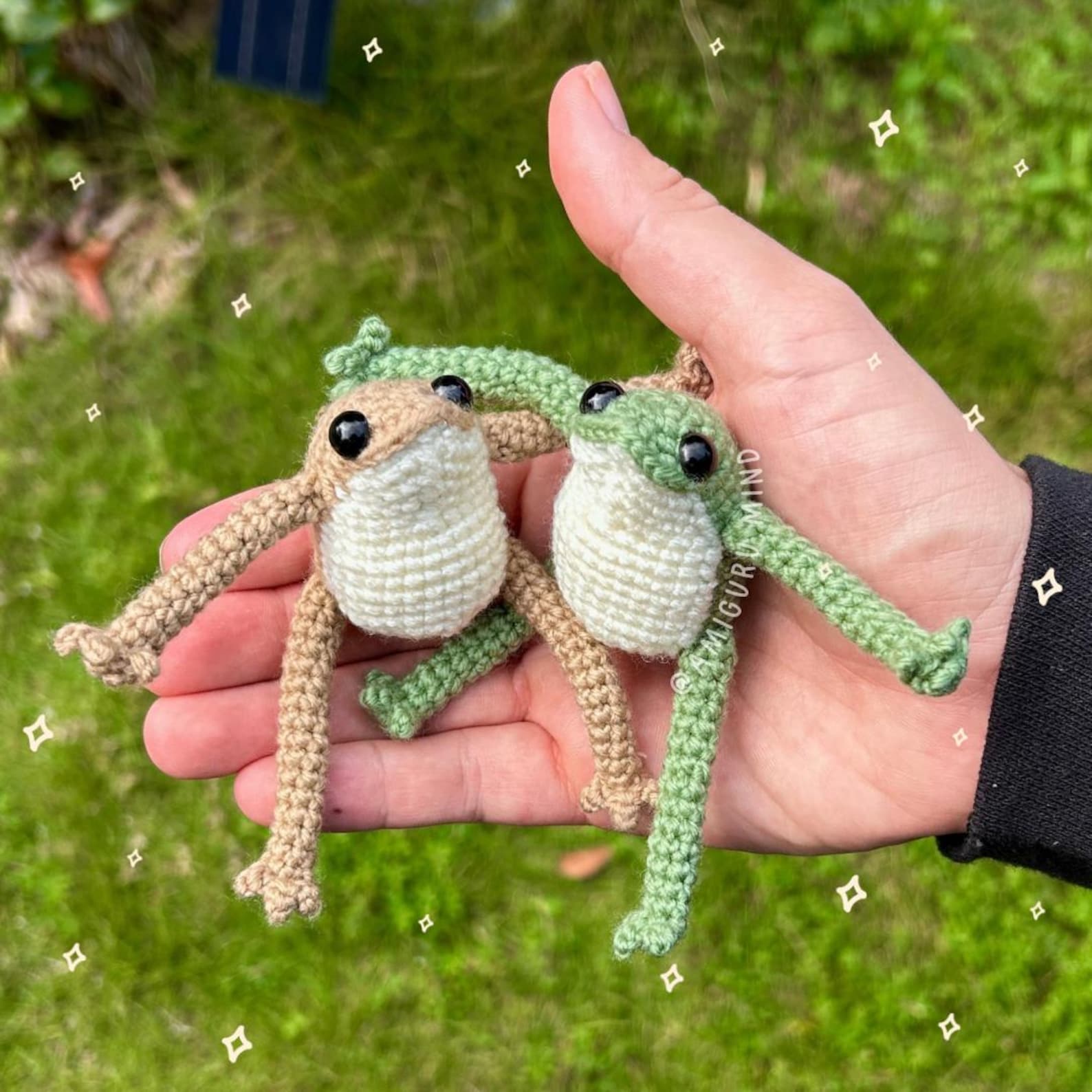 Crochet Frog and Toad Plushie: Bendable Limbs, Amigurumi Toy - Etsy