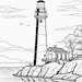 Downloadable Lighthouse Coloring Pages - Etsy