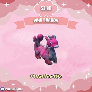 Palia Plushies Madrinas Maji Plush Pink Dragon Exclusive Plushie - Etsy