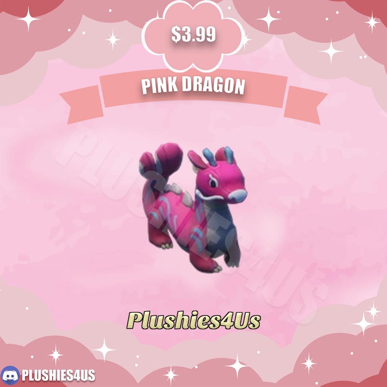 Palia Plushies Madrinas Maji Plush Pink Dragon Exclusive Plushie - Etsy