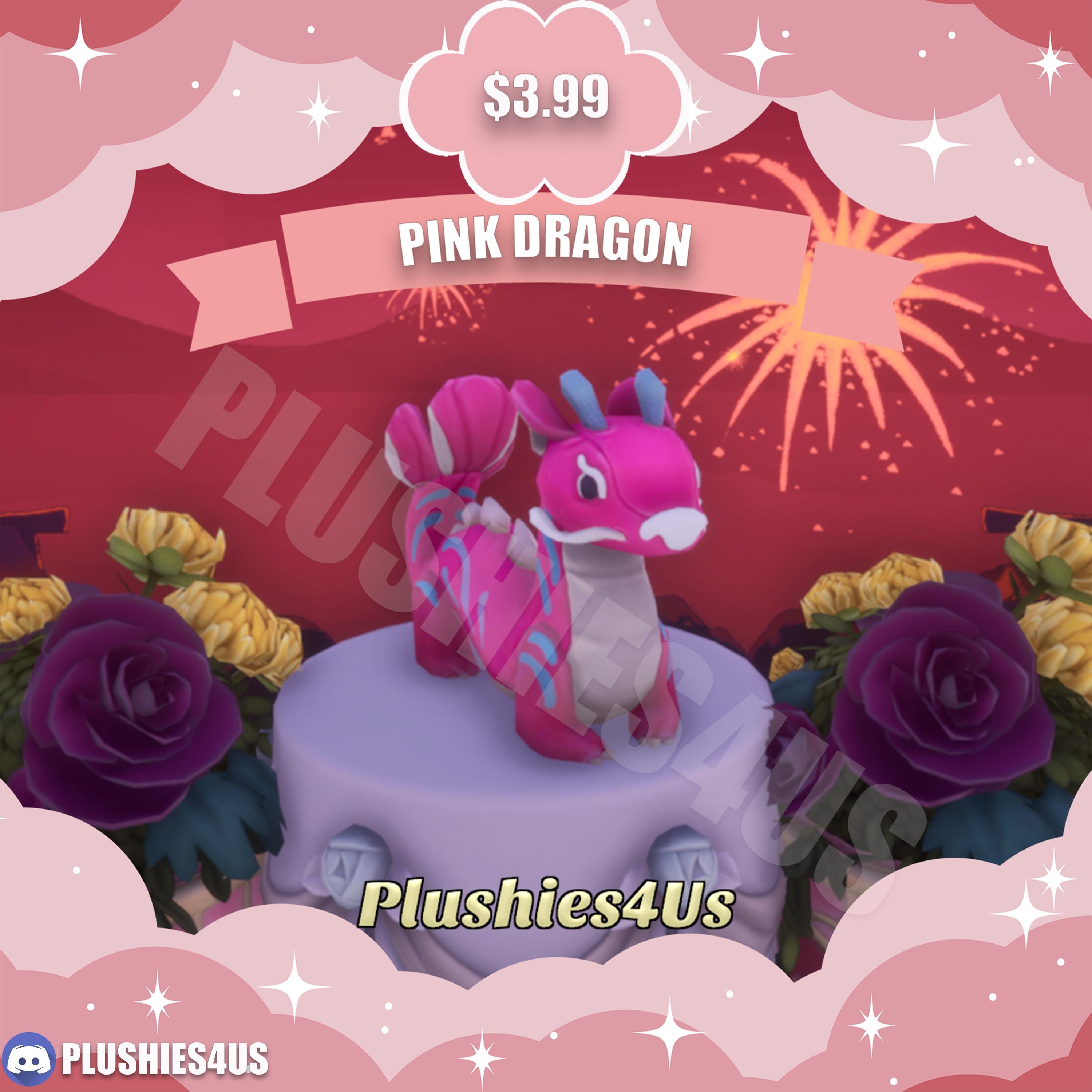 Palia Plushies Madrinas Maji Plush Pink Dragon Exclusive Plushie - Etsy