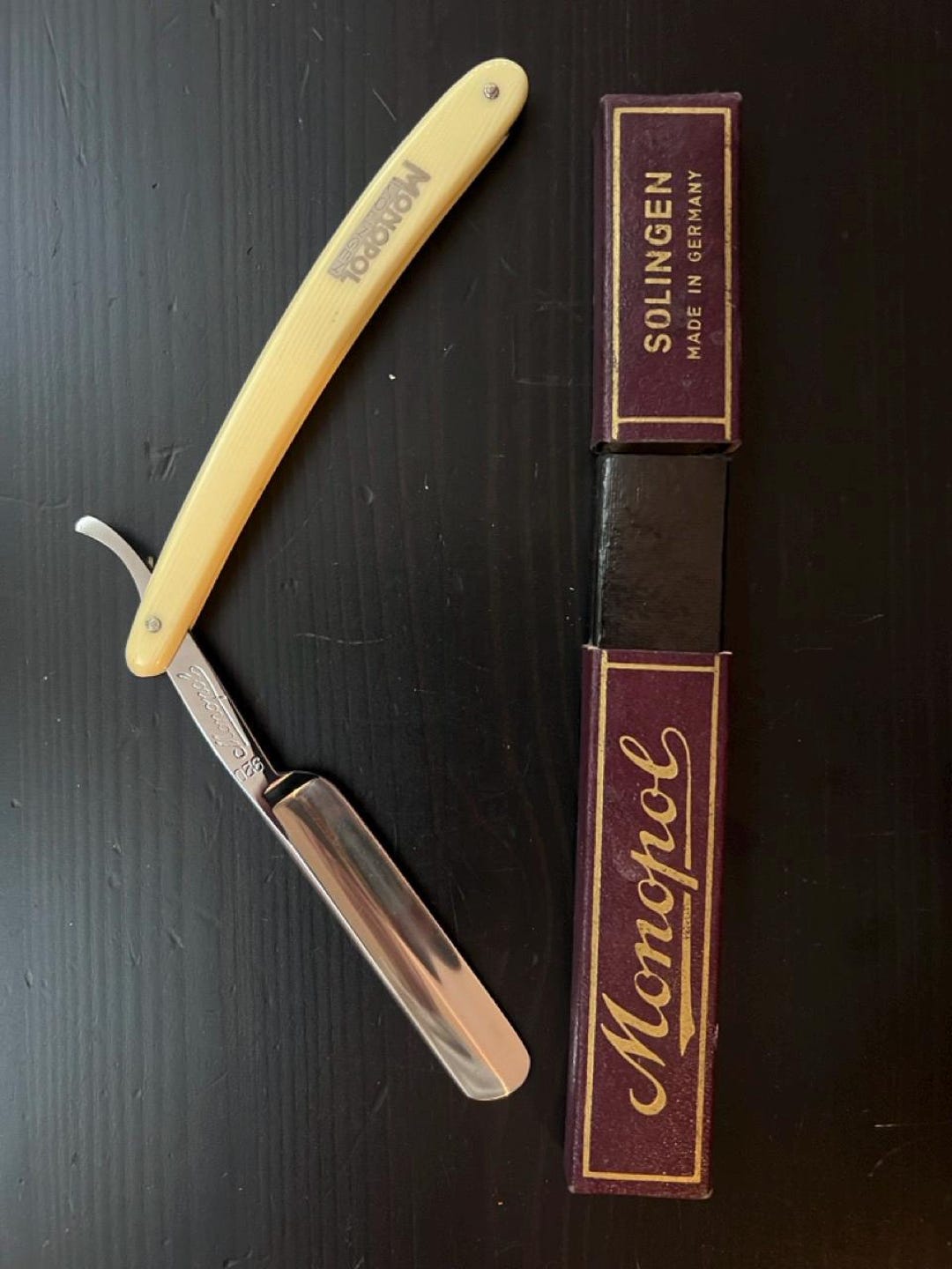 Antique German Monopol Solingen Straight Razor - Etsy