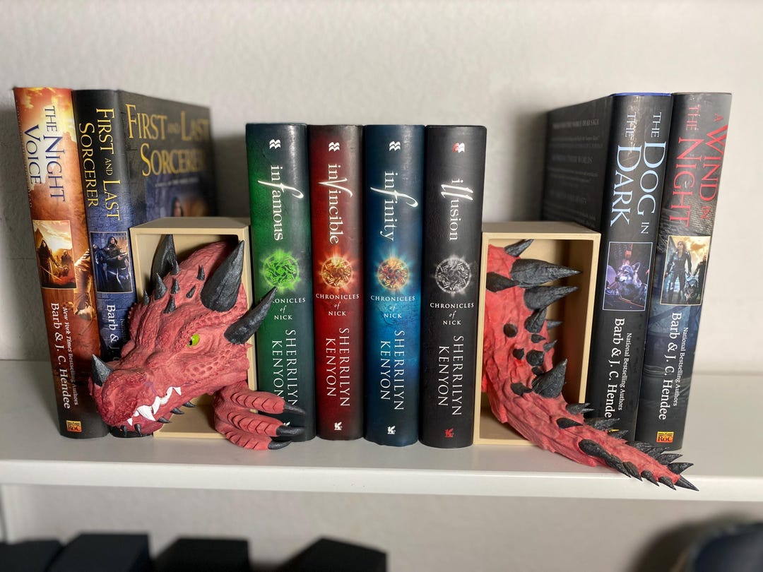 Dragon Emerging Book Nook (head & Tail Set) - Etsy