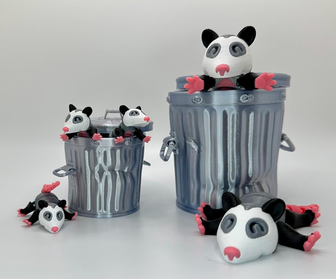Adorable Trash Possum Articulating Fidget Toy - Includes Realistic ...