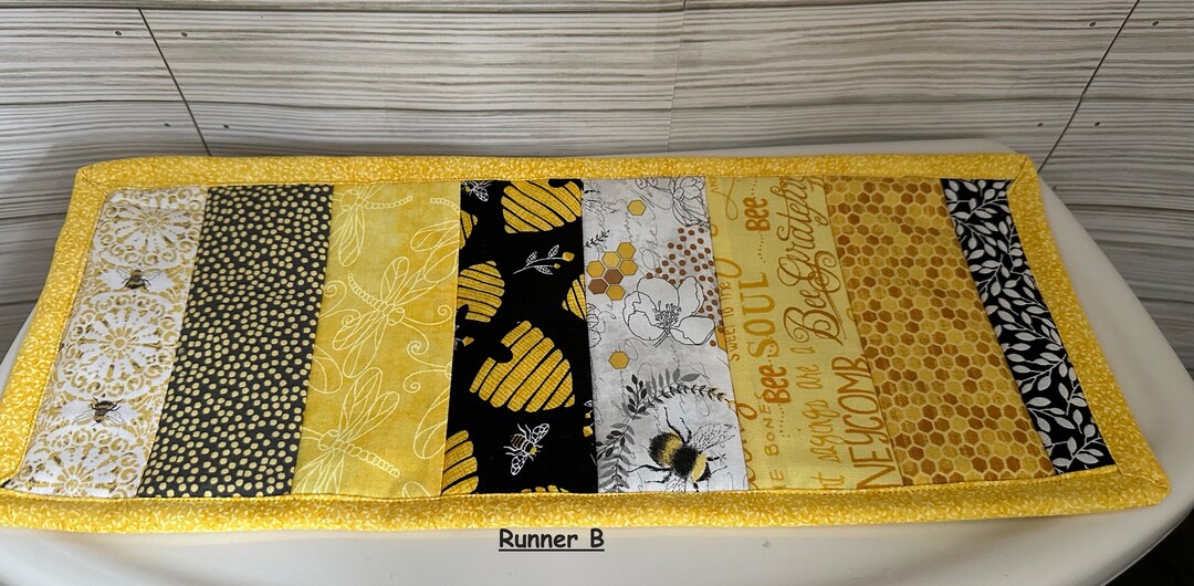 Bumblebee Toilet Tank Topper B, Quilted Patchwork, 6.2in X15.5in ...