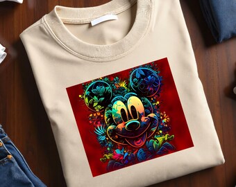 Mickey Mouse T-shirt Digital Vector Files T-shirt Transfers Printable ...