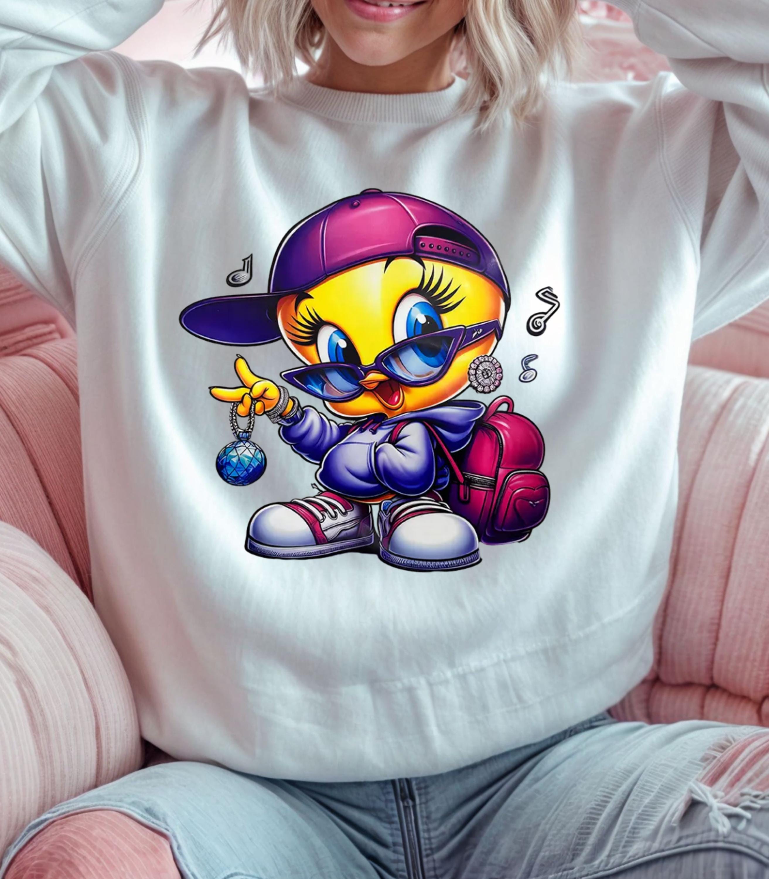 Tweety Bird T-shirt Digital Vector File Tee Shirt Graphic Transparent ...